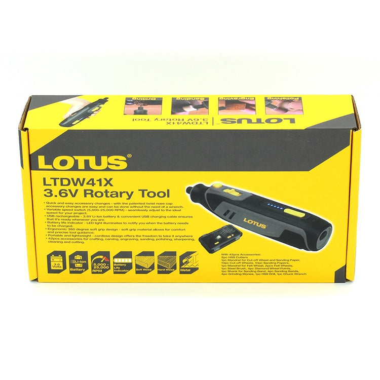 LOTUS ROTARY TOOL 3.6V LTDW41X – Lotus Tools Philippines